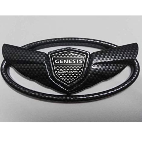 Genesis | Other | Genesis Coupe Black Carbon Fiber Front Grill Plate 3d ...